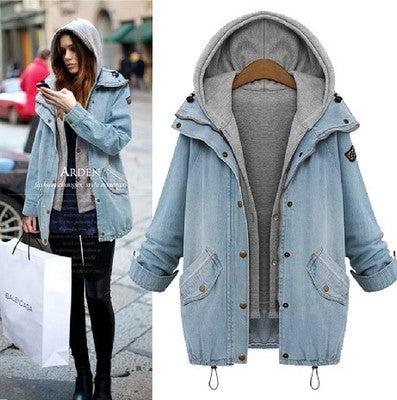 Button Up Denim Jacket And Hooded Vest – Ncocon