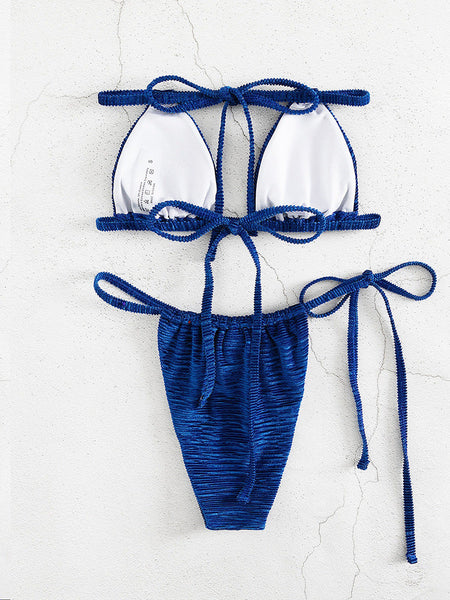 Velvet Sexy Solid Color Bikini Ncocon