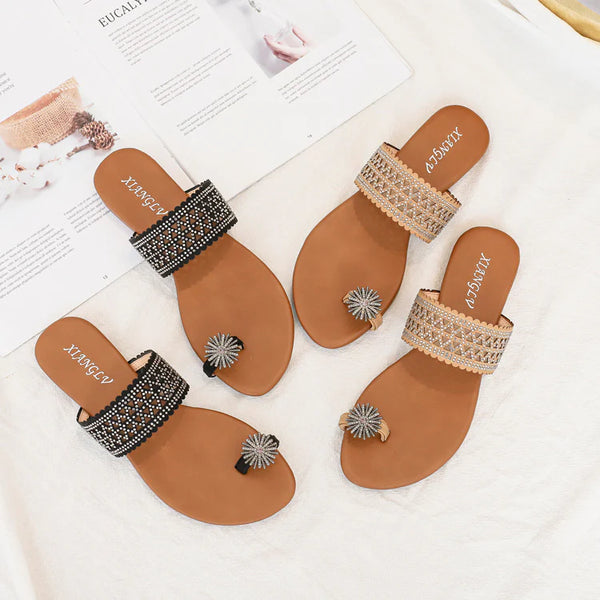 BOHEMIAN SEASIDE ROMAN SLIPPER – Ncocon