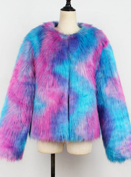 Color Mixing Short Coat Long Sleeve Coat – Ncocon