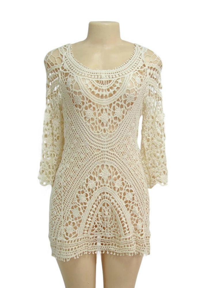 Backless Cut Out Summer Lace Beach Dresses – Ncocon