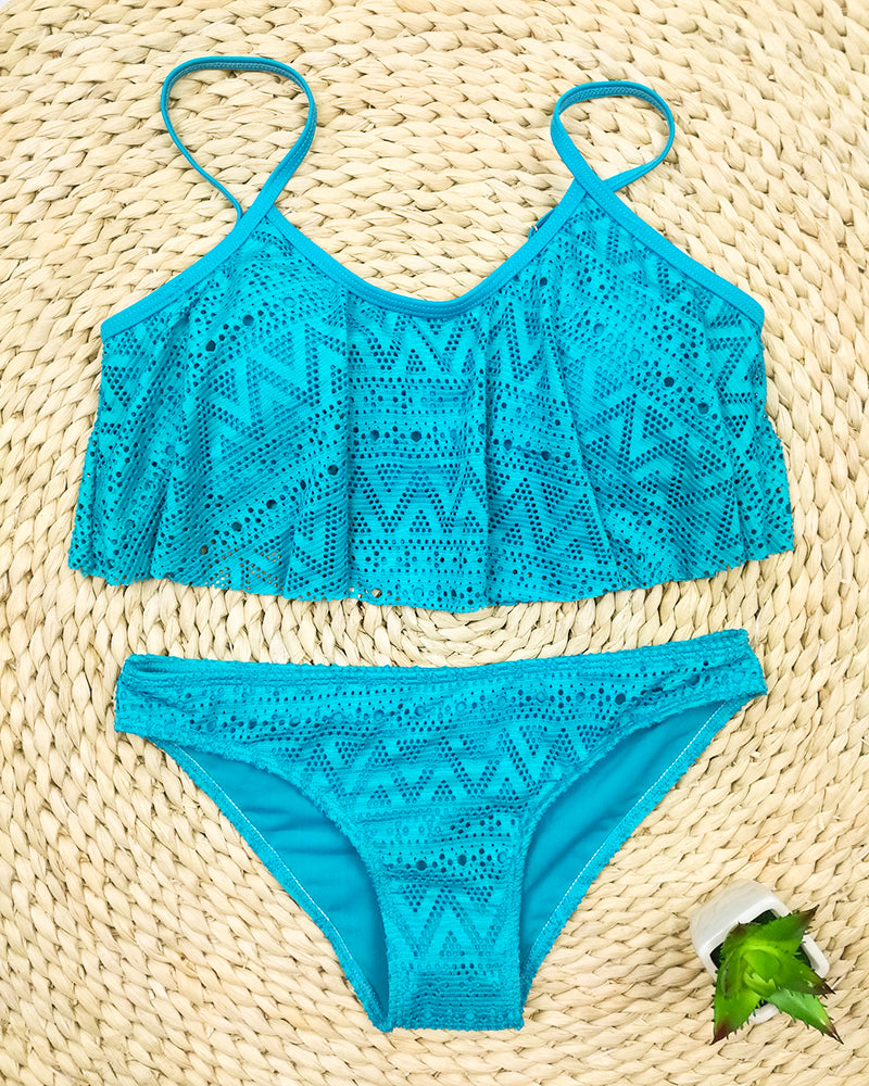 Simple Solid Color Bikini Set Sexy Low Waist Beach Swimwear – Ncocon