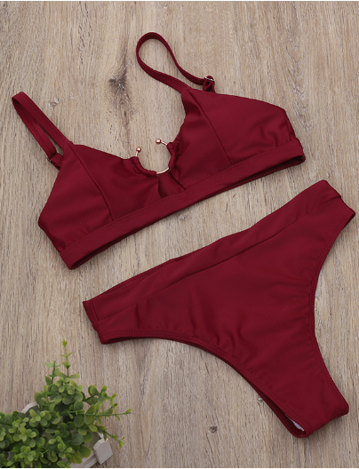 sexy front half ring split bikini – Ncocon